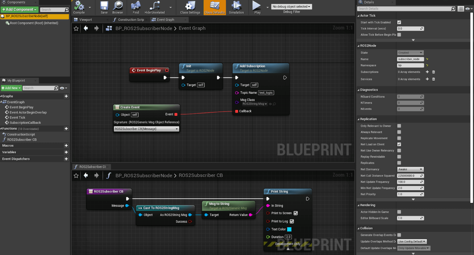 rclUE - a tool to enable cloud robotics simulation in Unreal Engine 4 ...